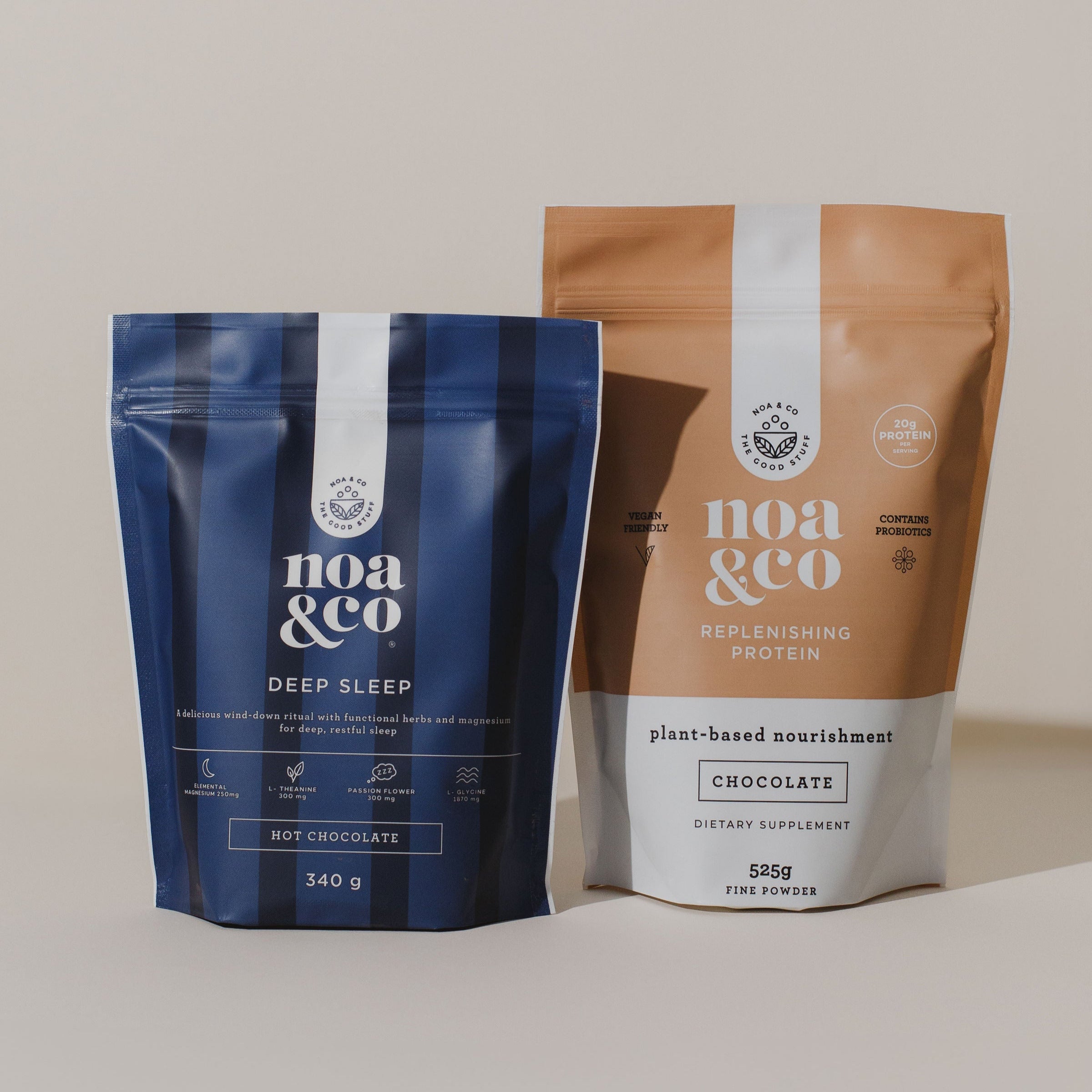 Chocolate Replenishing Protein & Collagen Bundle | Noa & Co
