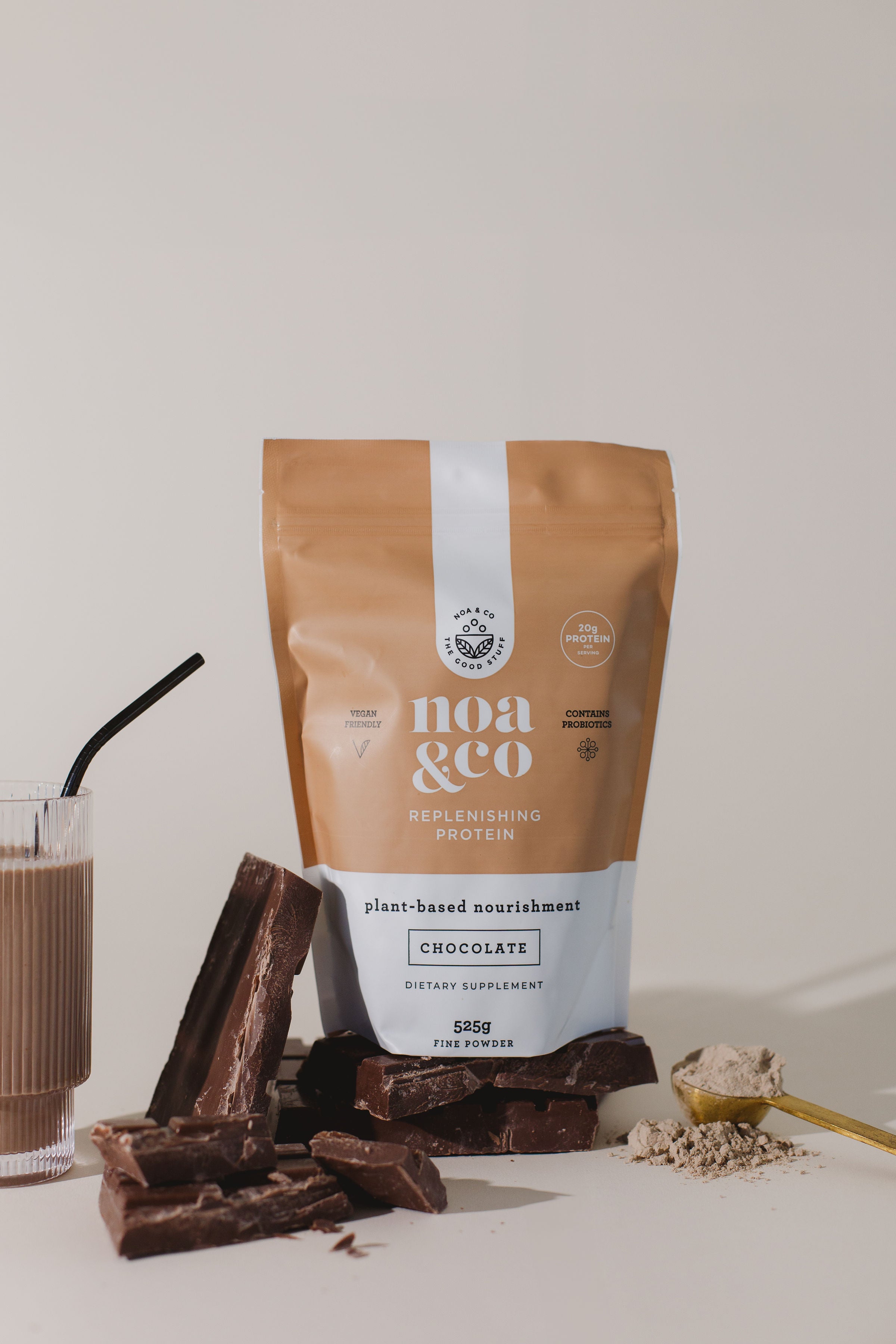 Chocolate Replenishing Protein & Collagen Bundle | Noa & Co